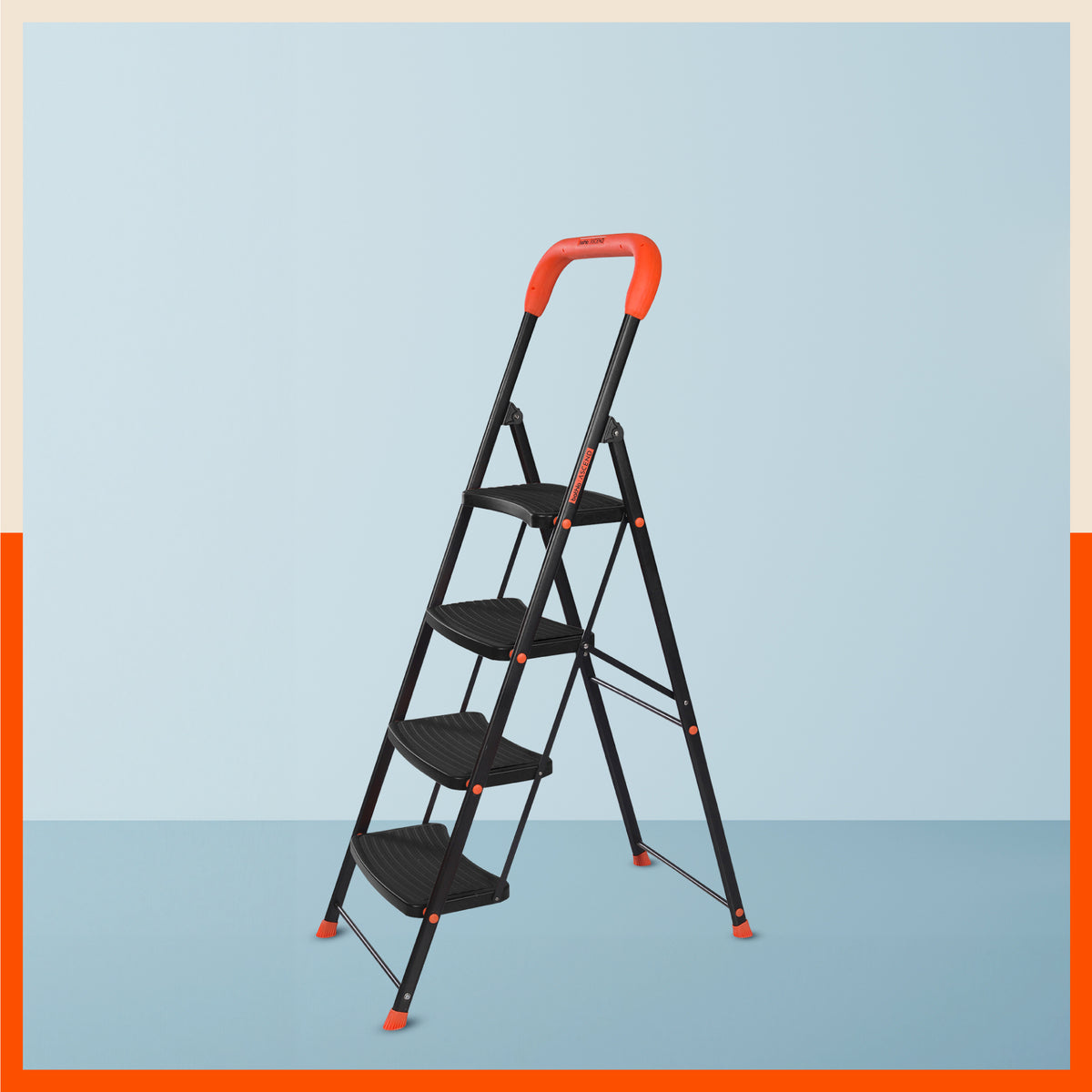 Bathla Ascend 4 Step Heavy Duty Steel Ladder – Bathla Home