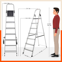 Bathla 7 Feet / 7 Step Aluminium Ladder for Home – Bathla Home