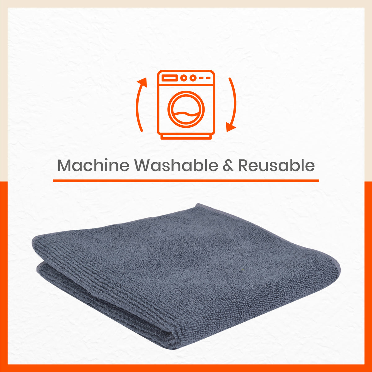 Spic & Span Multi Purpose Micro Fiber Cleaning Cloth - 340 GSM: 40cmx4 ...