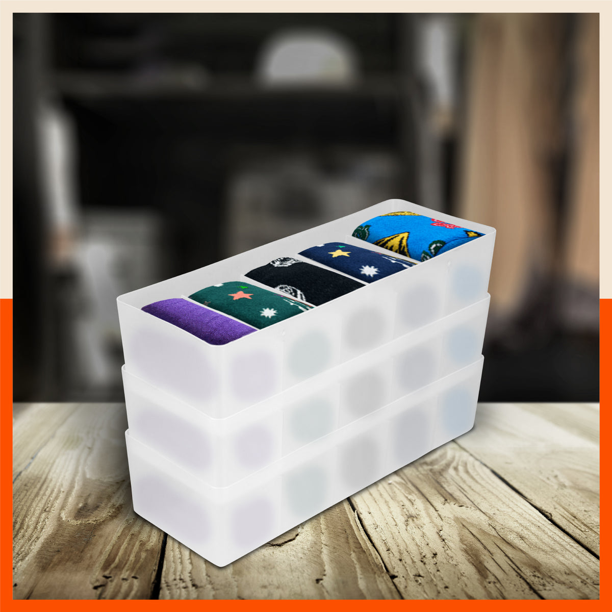Stomo Dori Multi-Purpose Stackable Drawer Organizer For Home | Frost ...