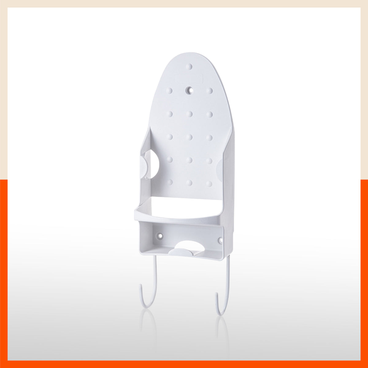 Bathla Heat Resistant Wall Mounted Iron Board Holder with Steel Hooks ...