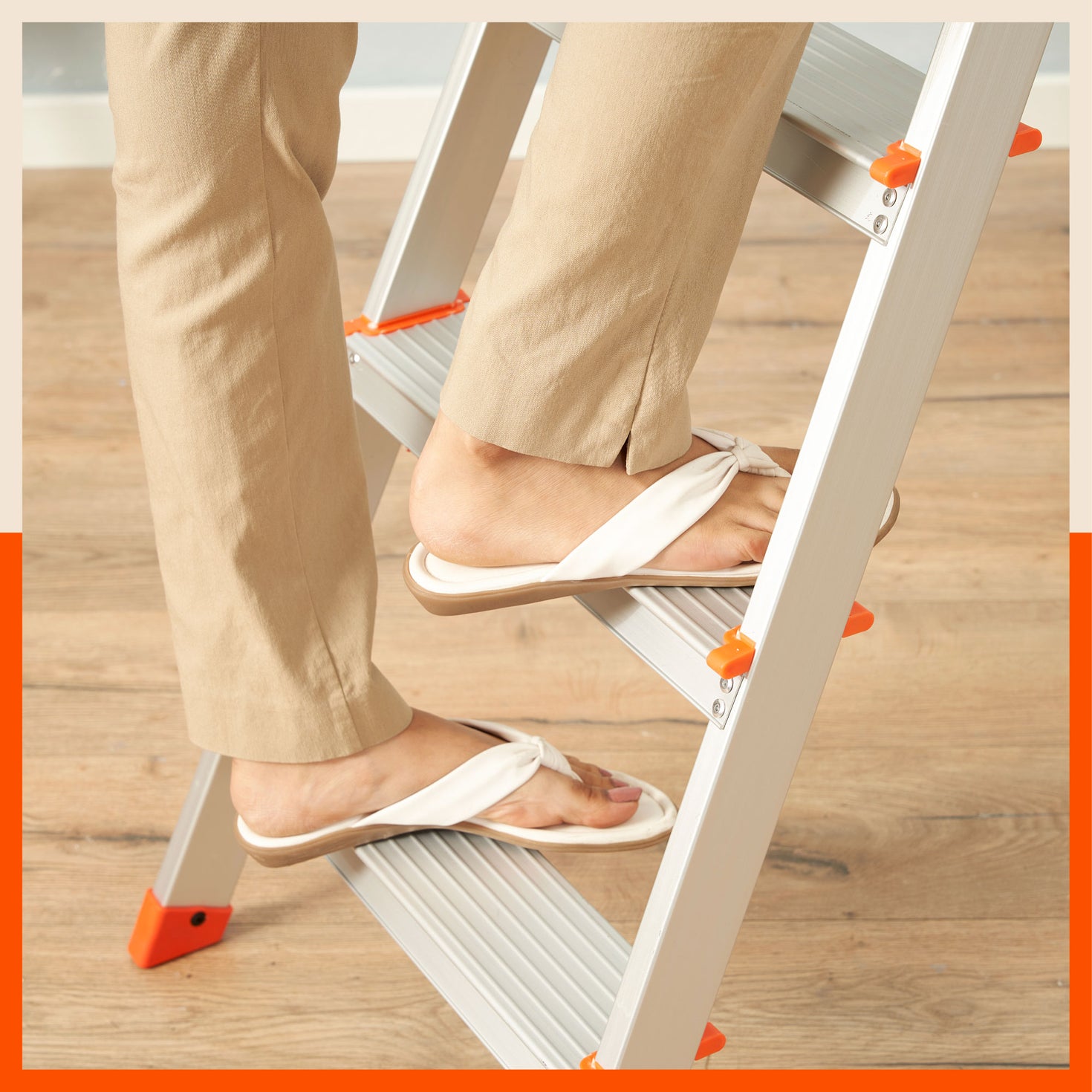 Advance 5-Step Foldable Aluminium Ladder – Bathla Home