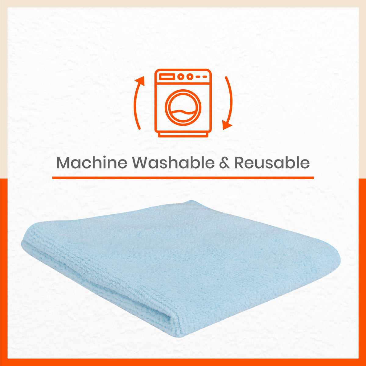 Spic & Span Multi Purpose Micro Fiber Cleaning Cloth - 340 GSM: 40cmx4 ...