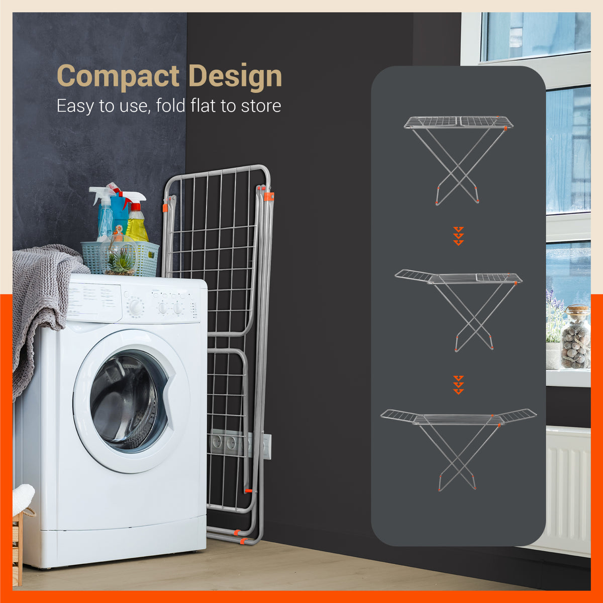 Mobidry Aero Steel Foldable Clothes Drying Stand | Heavy Duty – Bathla Home