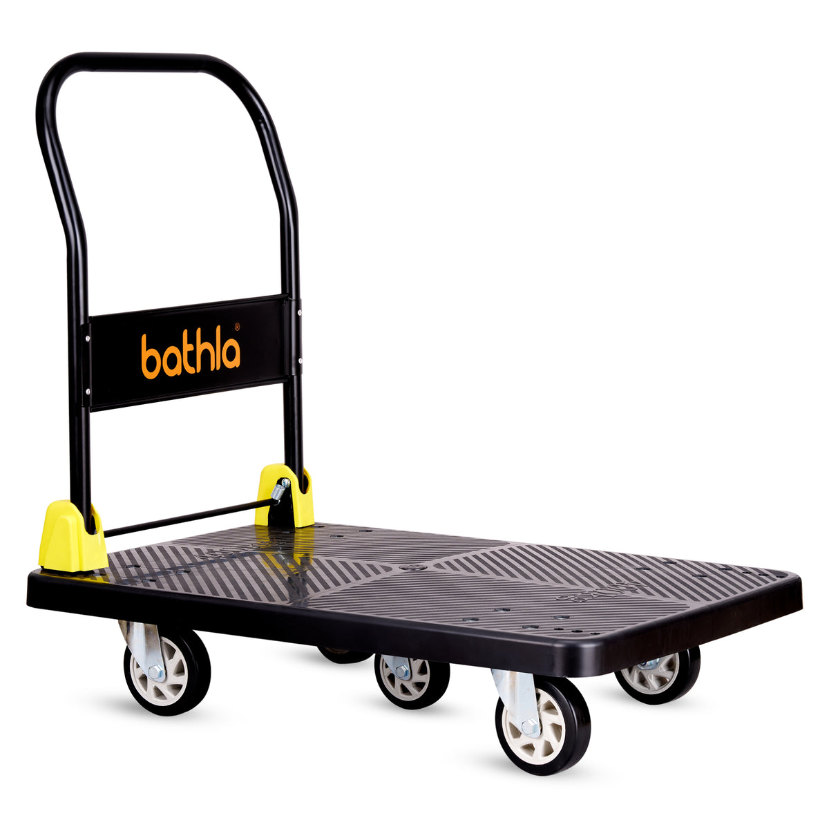 Bathla 600 Kg Capacity PVC Foldable Platform Trolley for Heavy Weight ...