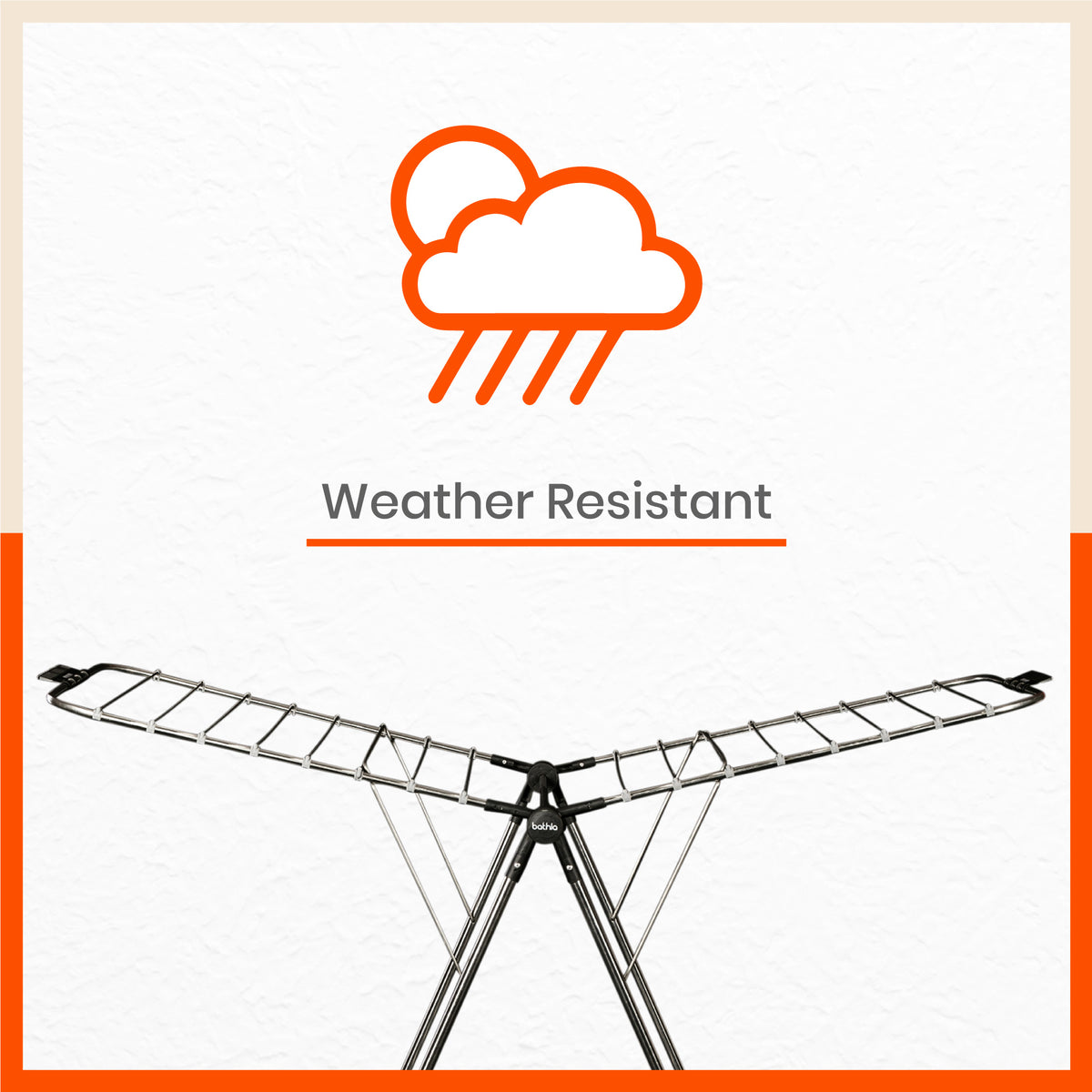 Bathla Mobidry Neo - Foldable Cloth Drying Stand for Home - Stainless ...