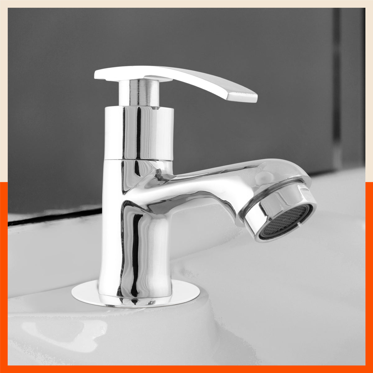 Aquila Sink Mountable Pillar Tap With Flange For Kitchen/Bathroom ...