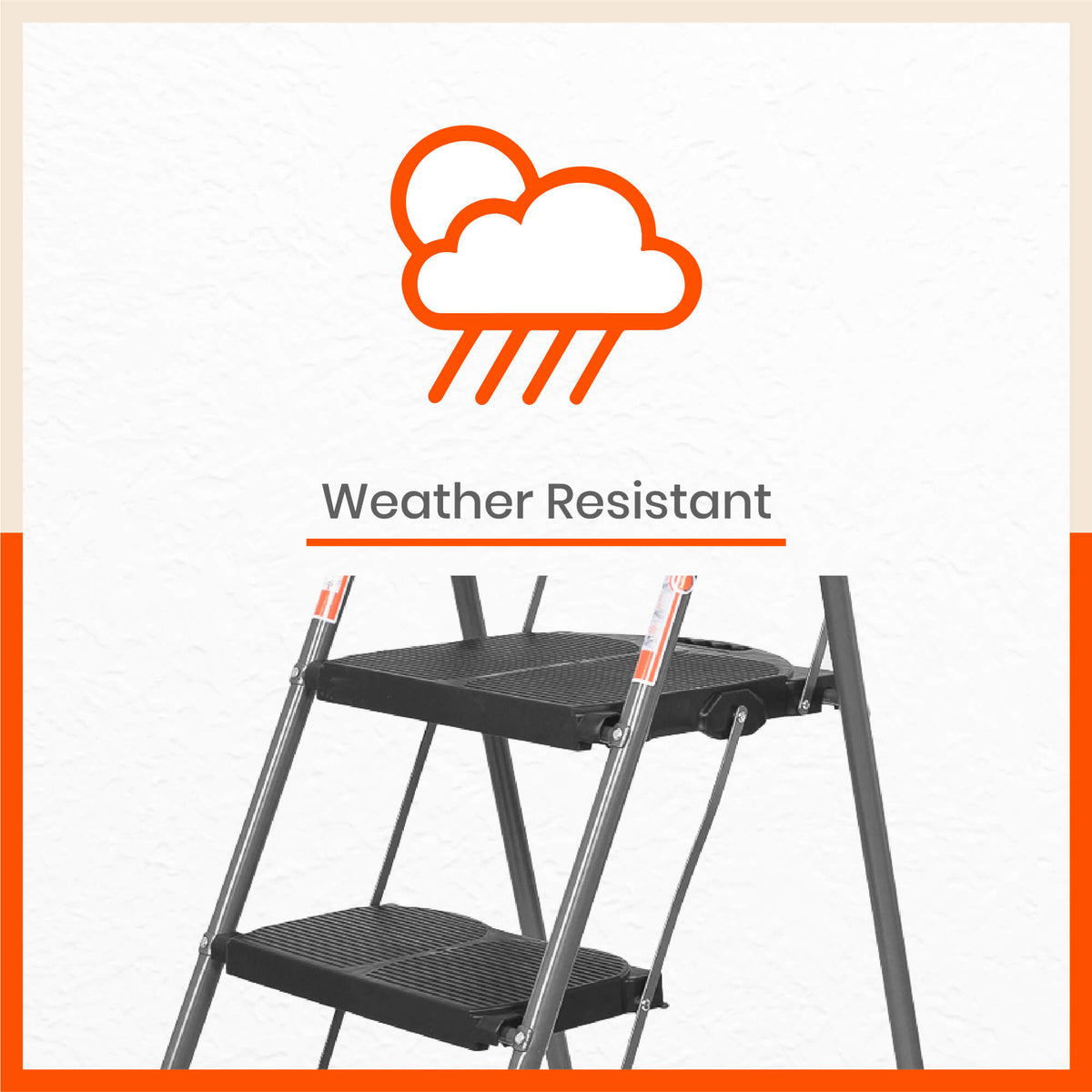 Bathla Boost Plus 3 - Step Foldable Steel Ladder For Home – Bathla Home