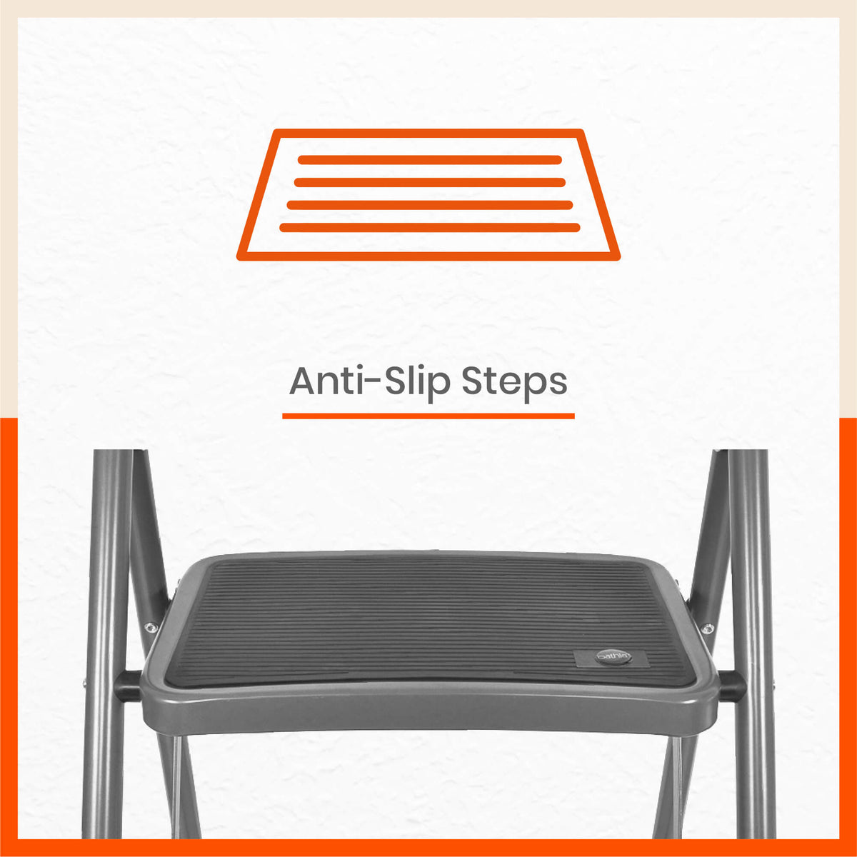 Bathla Boost 4 - Step Foldable Steel Ladder For Home – Bathla Home