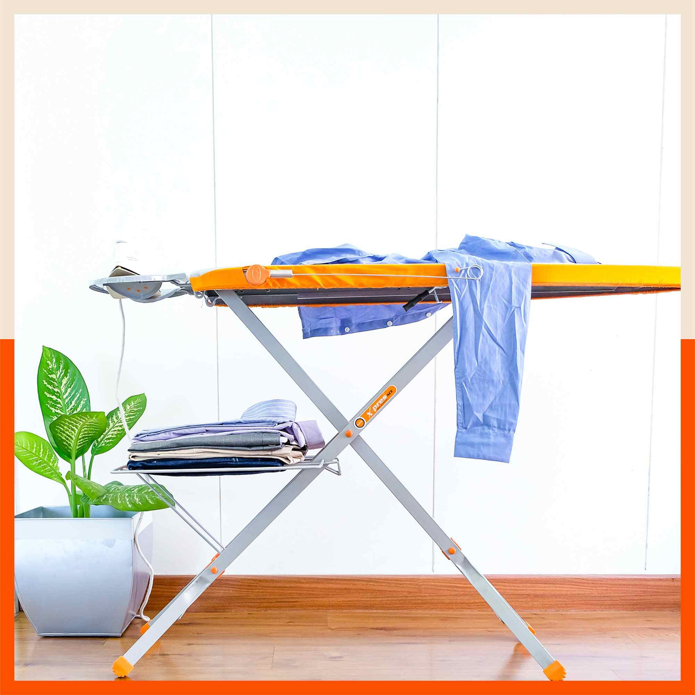 Bathla X-Pres Ace Ironing Board | Foldable & Height Adjustable | Table ...