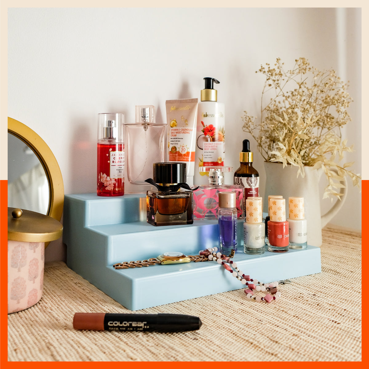 Stomo Taro Multipurpose Shelf Organizer for Home | Baby Blue - Set of ...